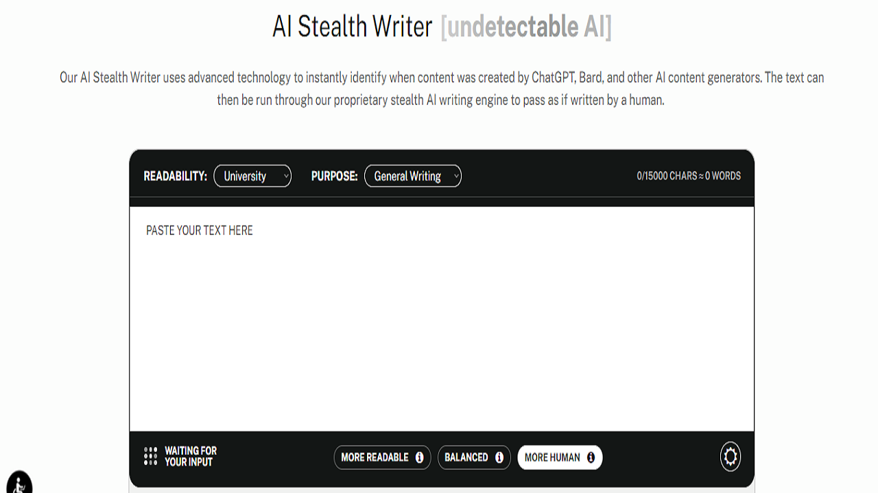 AI Stealth Writer: Undetectable AI
