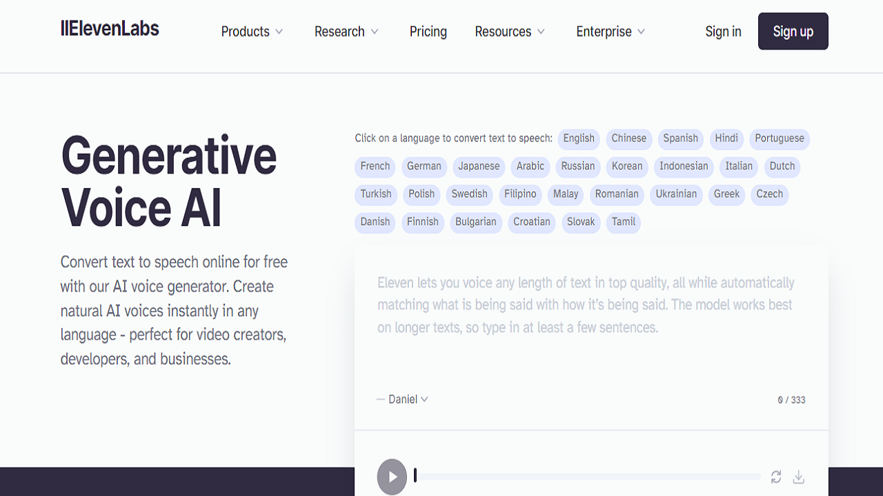 Prime Voice AI By ElevenLabs: AI Text-to-Speech Voice Generator